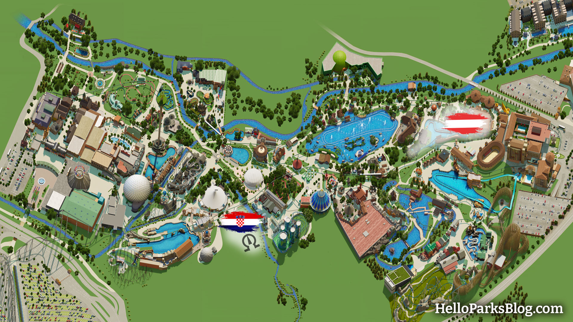 Plan Europa Park 2024 à télécharger + liste des attractions - Hello ...